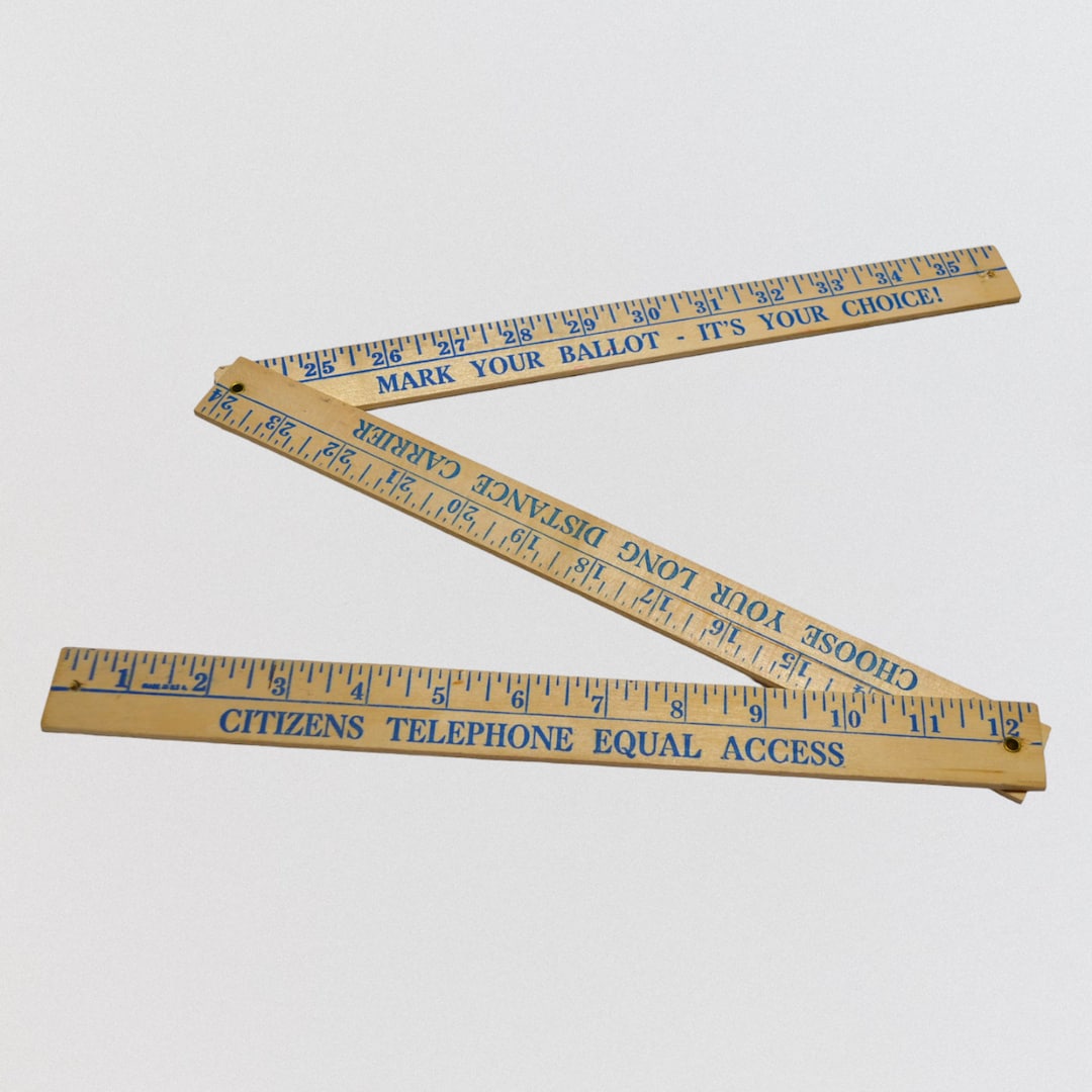 Vintage Wooden Tri-fold Advertising Ruler 36 Inches Made in - Etsy