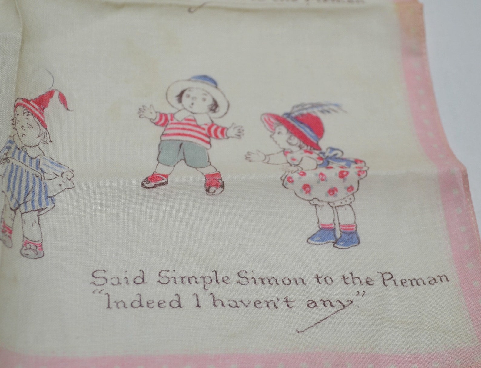 Vintage Child's Handkerchief Hankie Hanky Juvenile Nursery - Etsy