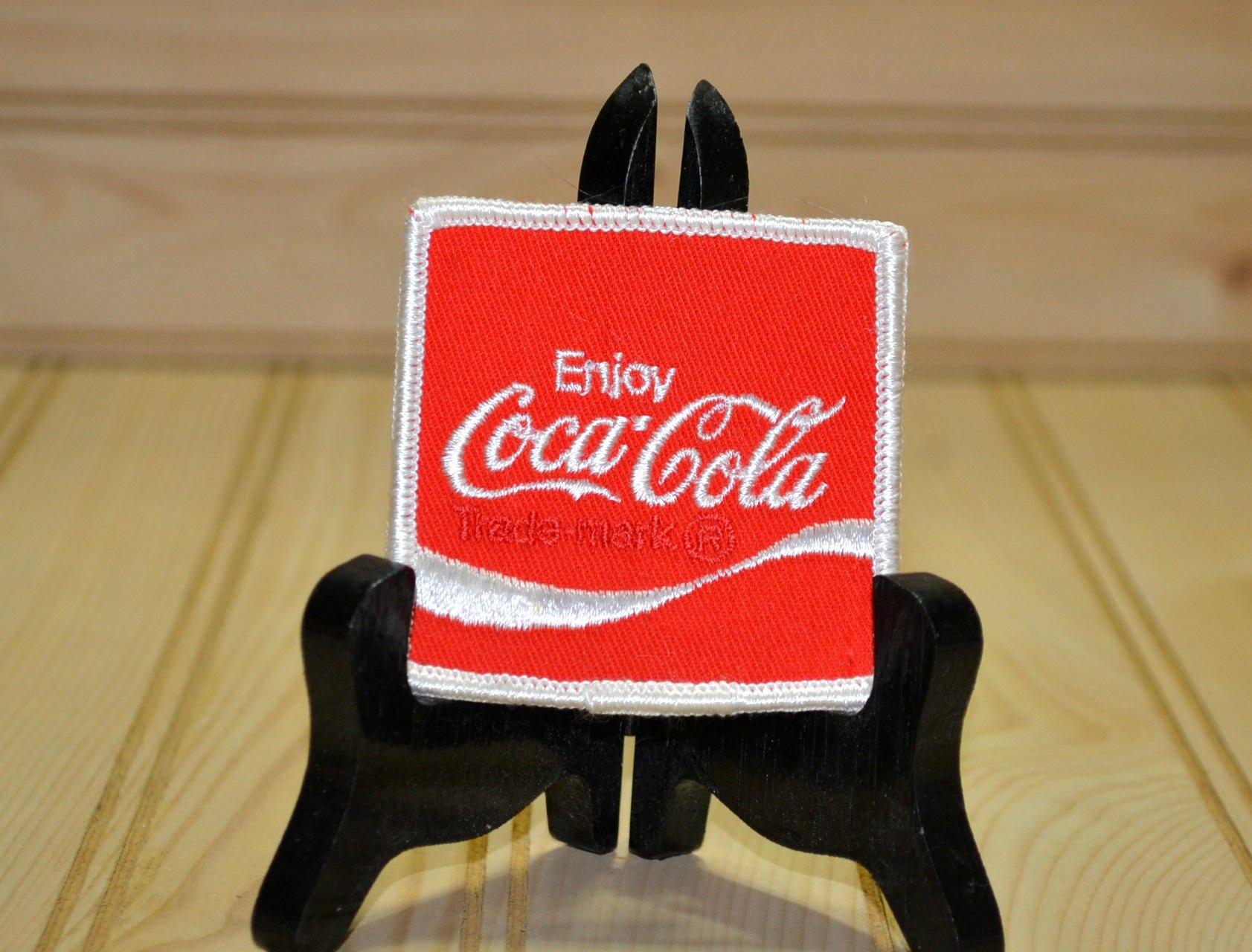 Vintage Coke Patch Enjoy Coca-cola Embroidered Applique Collectible ...