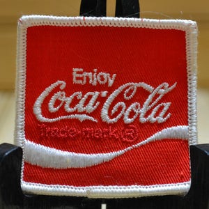 Vintage Coke Patch Enjoy Coca-cola Embroidered Applique Collectible ...