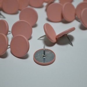 Vintage Celluloid Covered Thumbtacks Tops Write on Wipe off MOORE ...