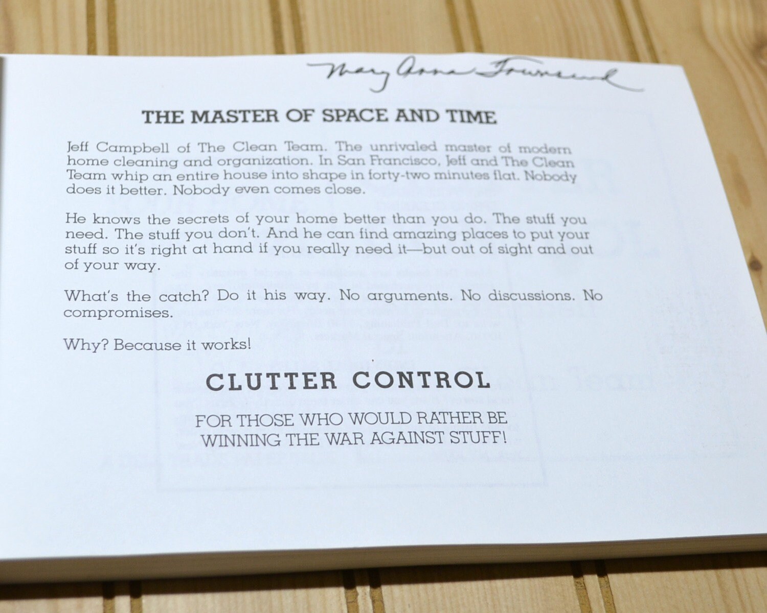 Vintage Book Clutter Control Putting Your Home on A Diet by Jeff ...