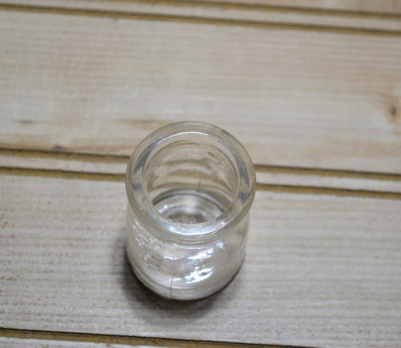 Vintage Mini Restaurant Glass Creamer Jars Bottle Dairy Individual ...