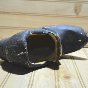 Vintage Paper Mache Composite Witch Pilgrim Shoe Halloween Decor Hard ...