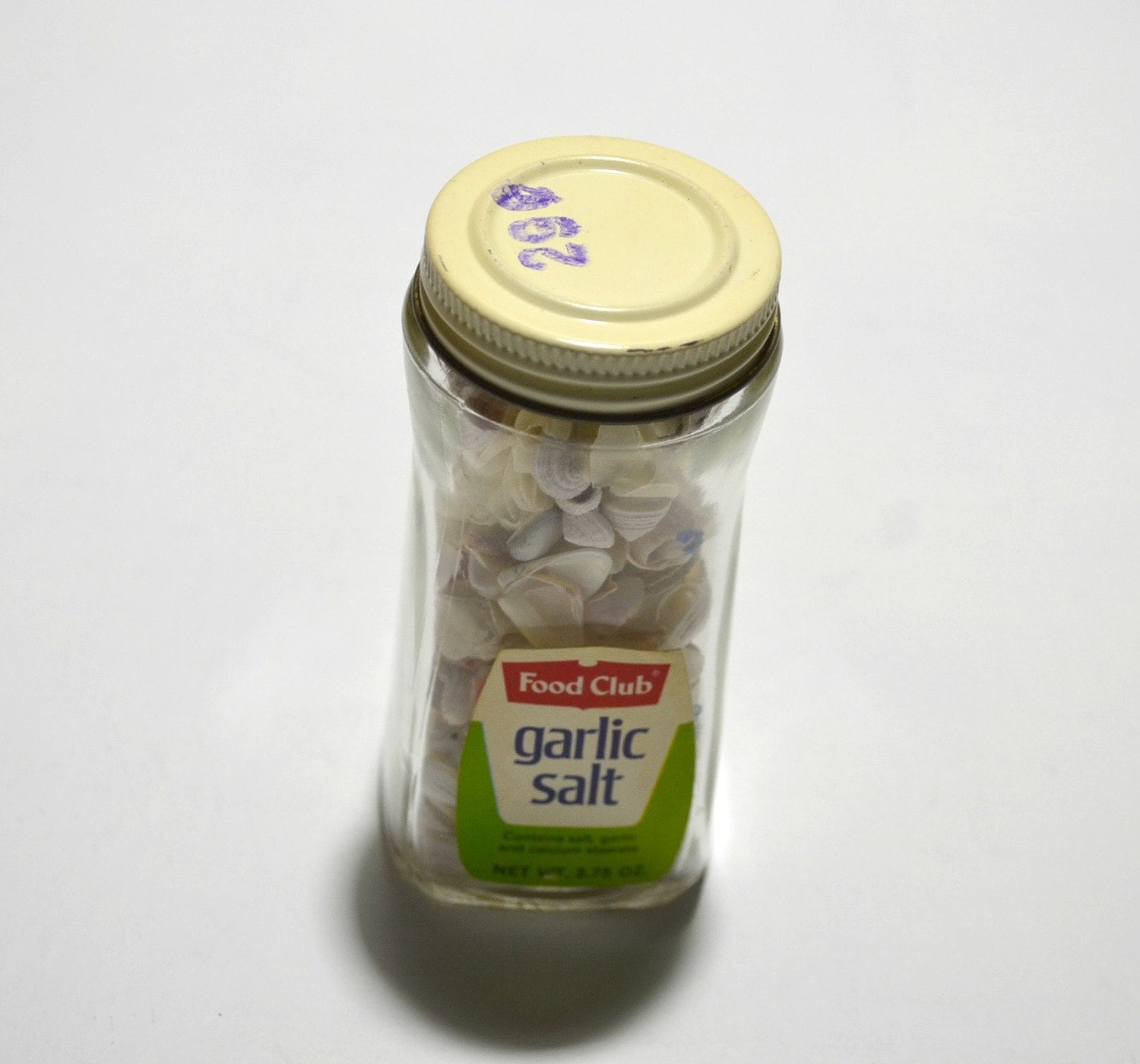 Vintage Spice Container Food Club Garlic Salt Spice Glass Jar Bottle ...
