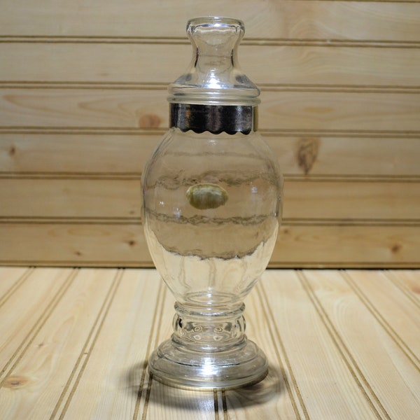 Antique Glass Candy Container - Etsy