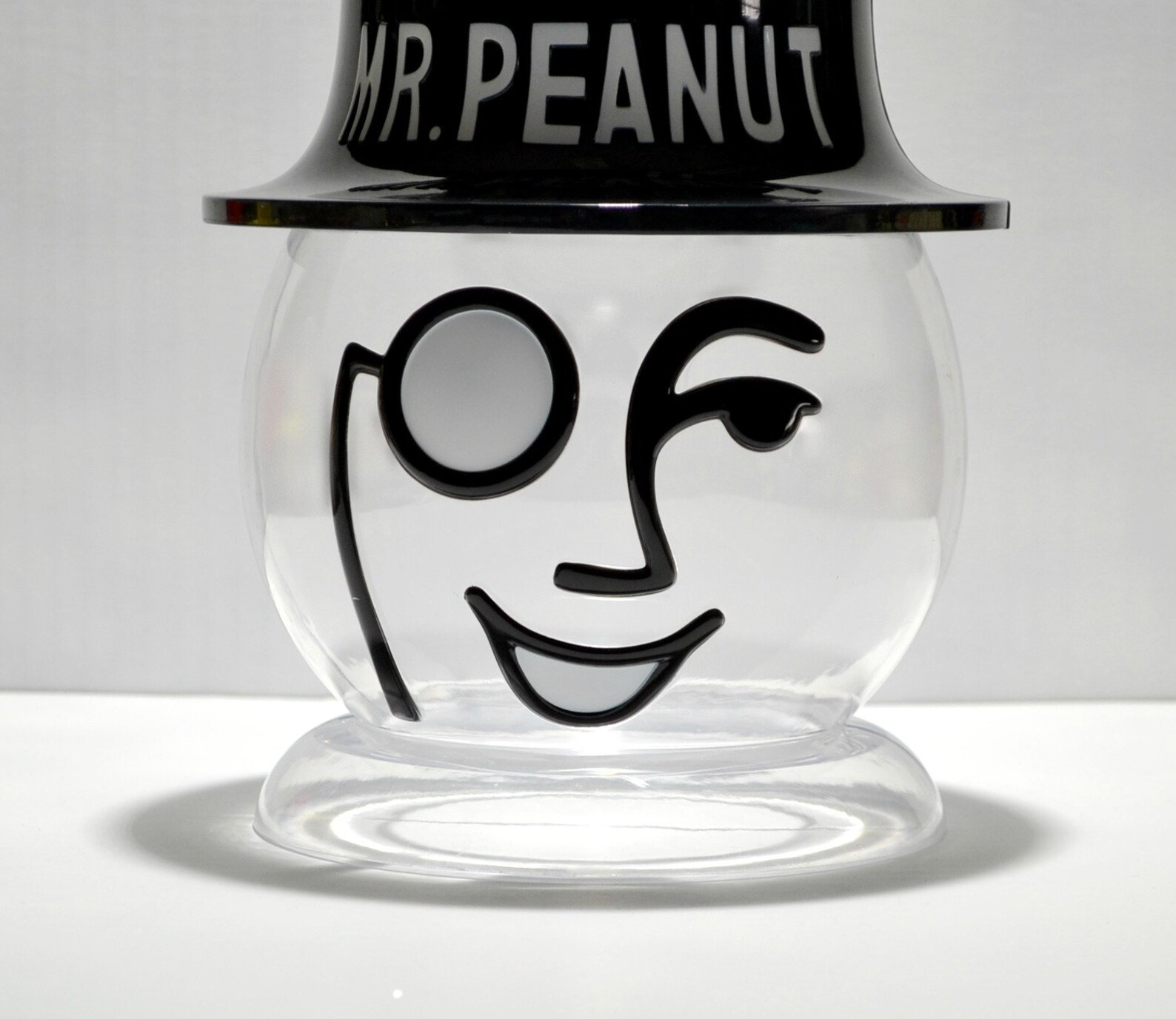 Vintage Mr Peanut Clear Plastic Head Container Counter Display ...