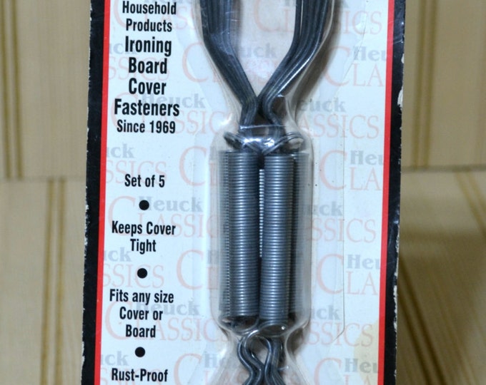 Vintage Ironing Board Cover Fasteners New in Package Set of 5 Rust ...
