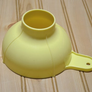 Vintage Foley Wide Mouth Funnel Canning Plastic Yellow Kitchen Utensil ...