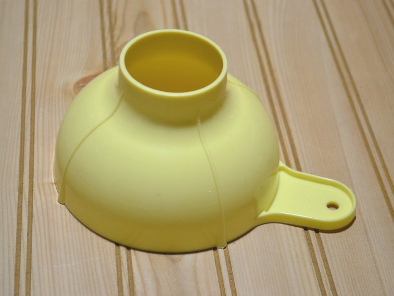 Vintage Foley Wide Mouth Funnel Canning Plastic Yellow Kitchen Utensil ...