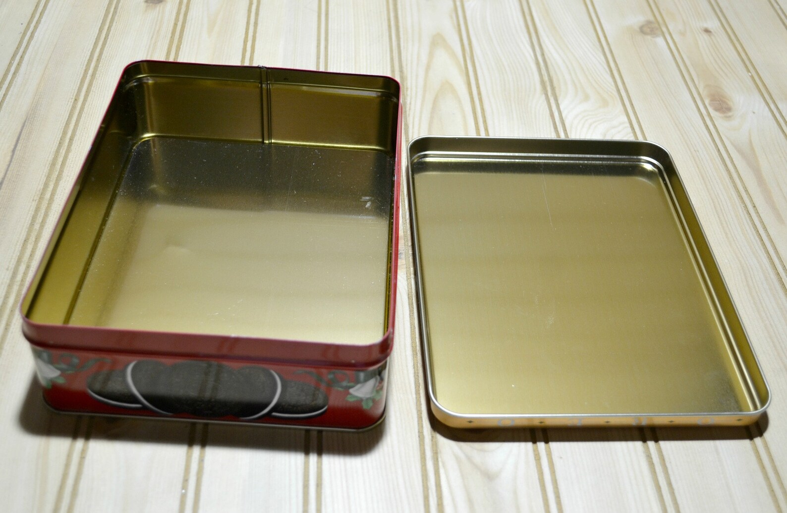 Vintage Christmas Tin 1990s Oreo Cookies Unlock the Magic Metal Storage ...