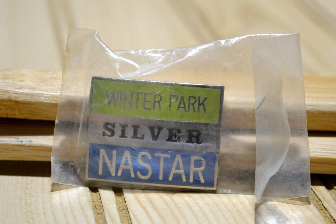 Vintage Winter Park Silver Nastar Pin Colorado Ski Skiing Badge Pinback ...