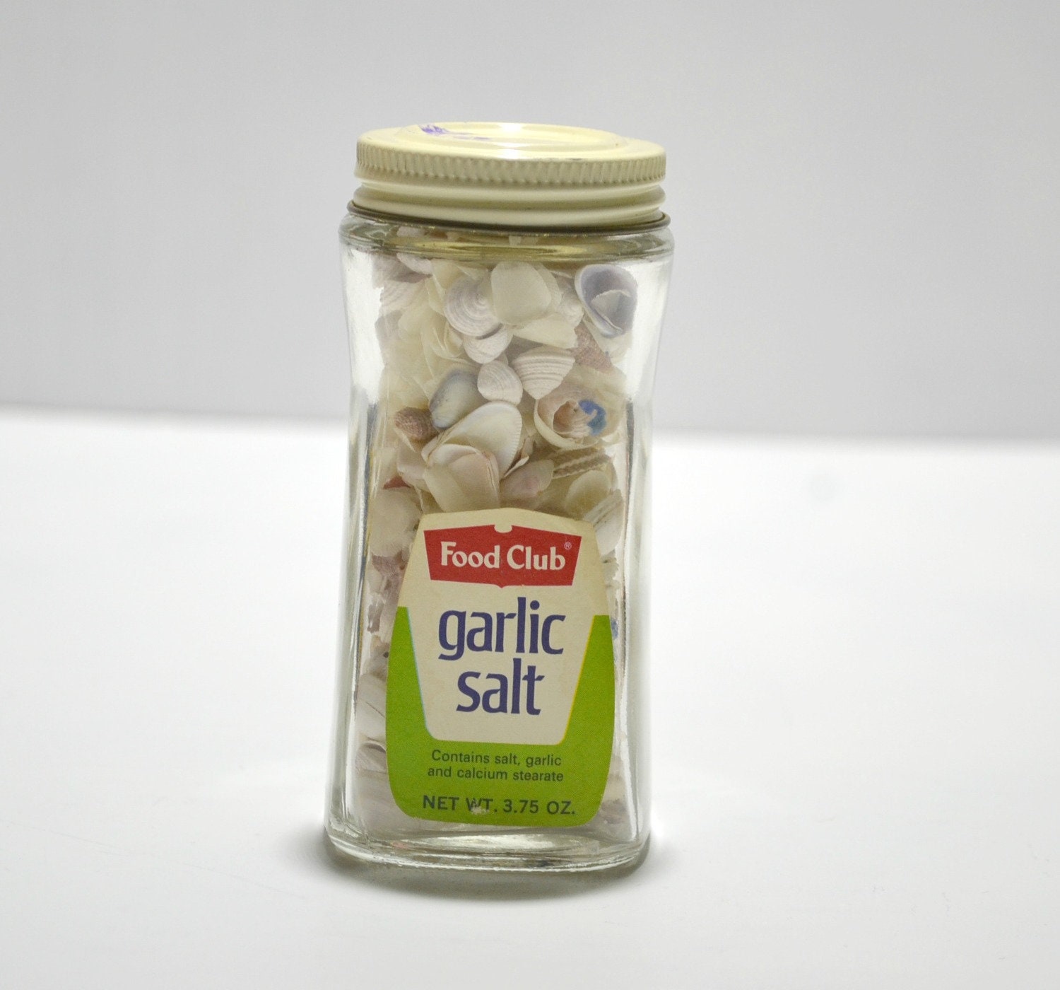 Vintage Spice Container Food Club Garlic Salt Spice Glass Jar - Etsy