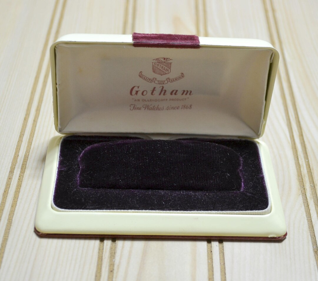 Vintage Gotham Watch Case Box Empty Art Deco Design Style - Etsy