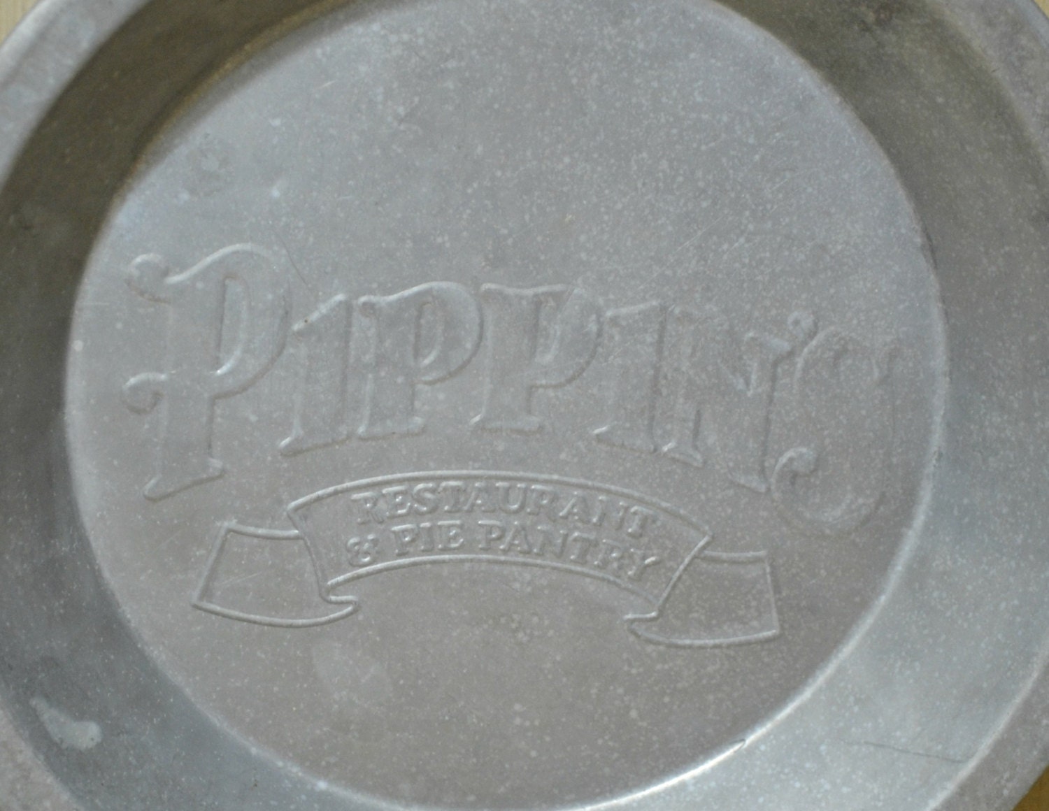 Vintage Pippin's and Tippin's Pie Tins Aluminum 9 Advertisement ...