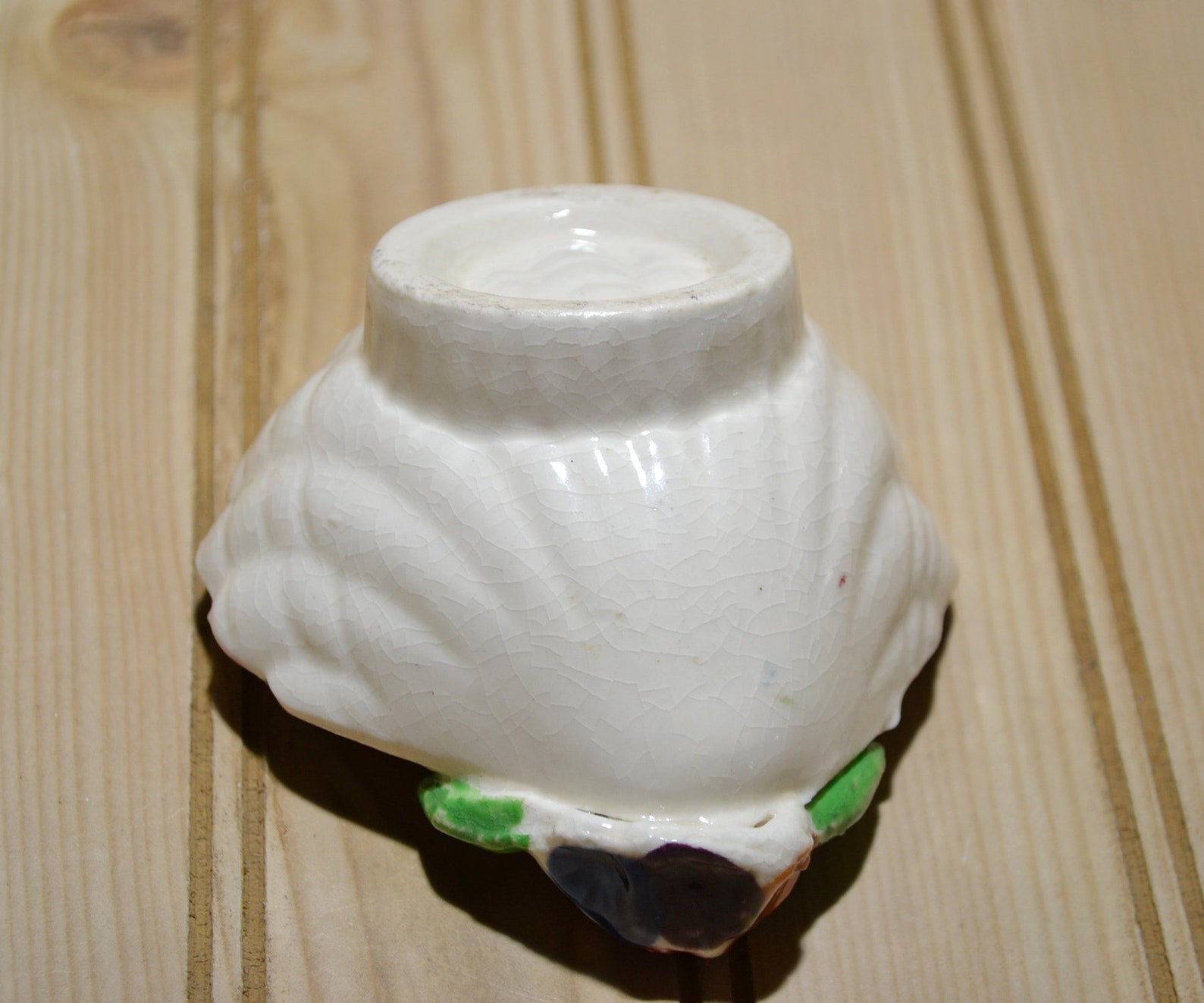 Vintage Pottery Ceramic Clam Shell Scalloped Trinket Dish Bowl - Etsy