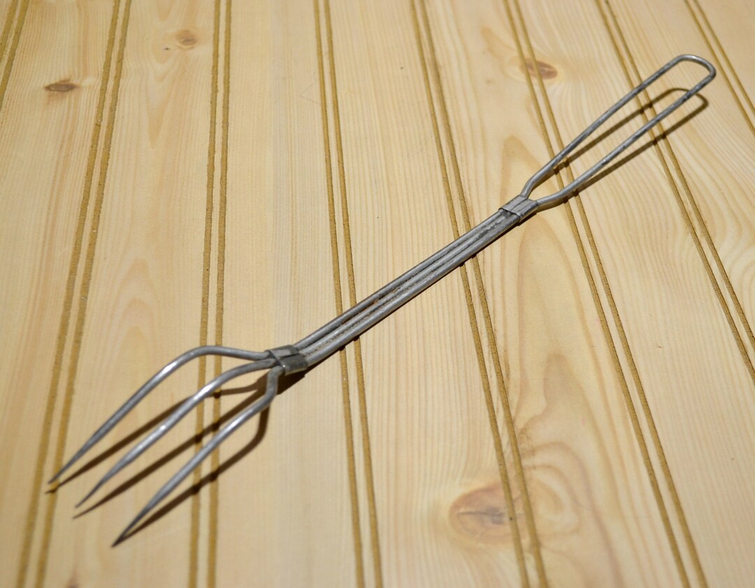 Vintage Long Handle Fork Primitive BBQ Meat Serving Farm House - Etsy