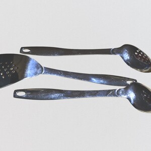 Vintage 1990s Oneida Stainless Kitchen Cooking Utensils Tools Slotted ...