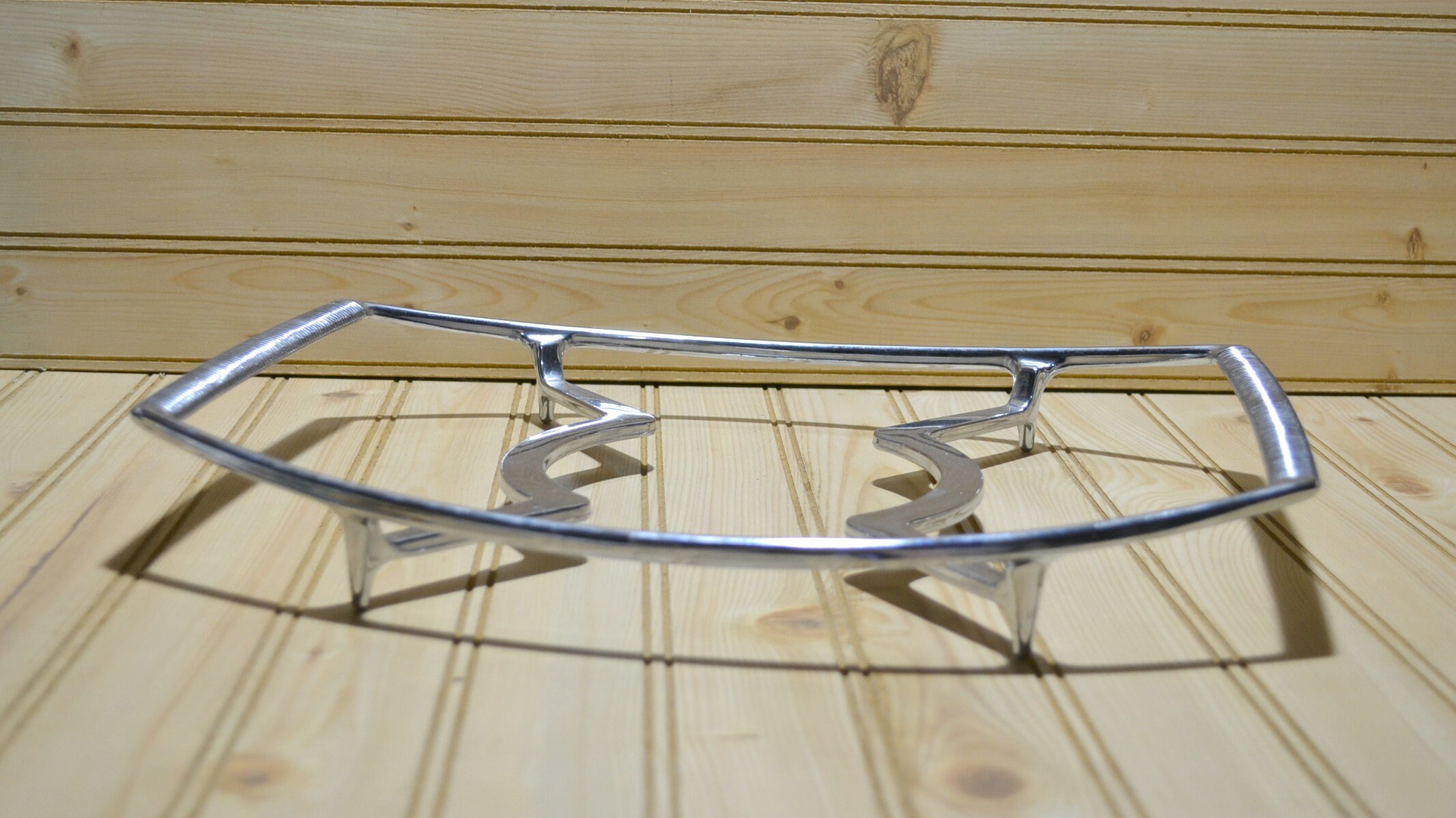 Vintage Large Corning Ware Pyrex Metal Trivet Serving Stand Baking Dish ...