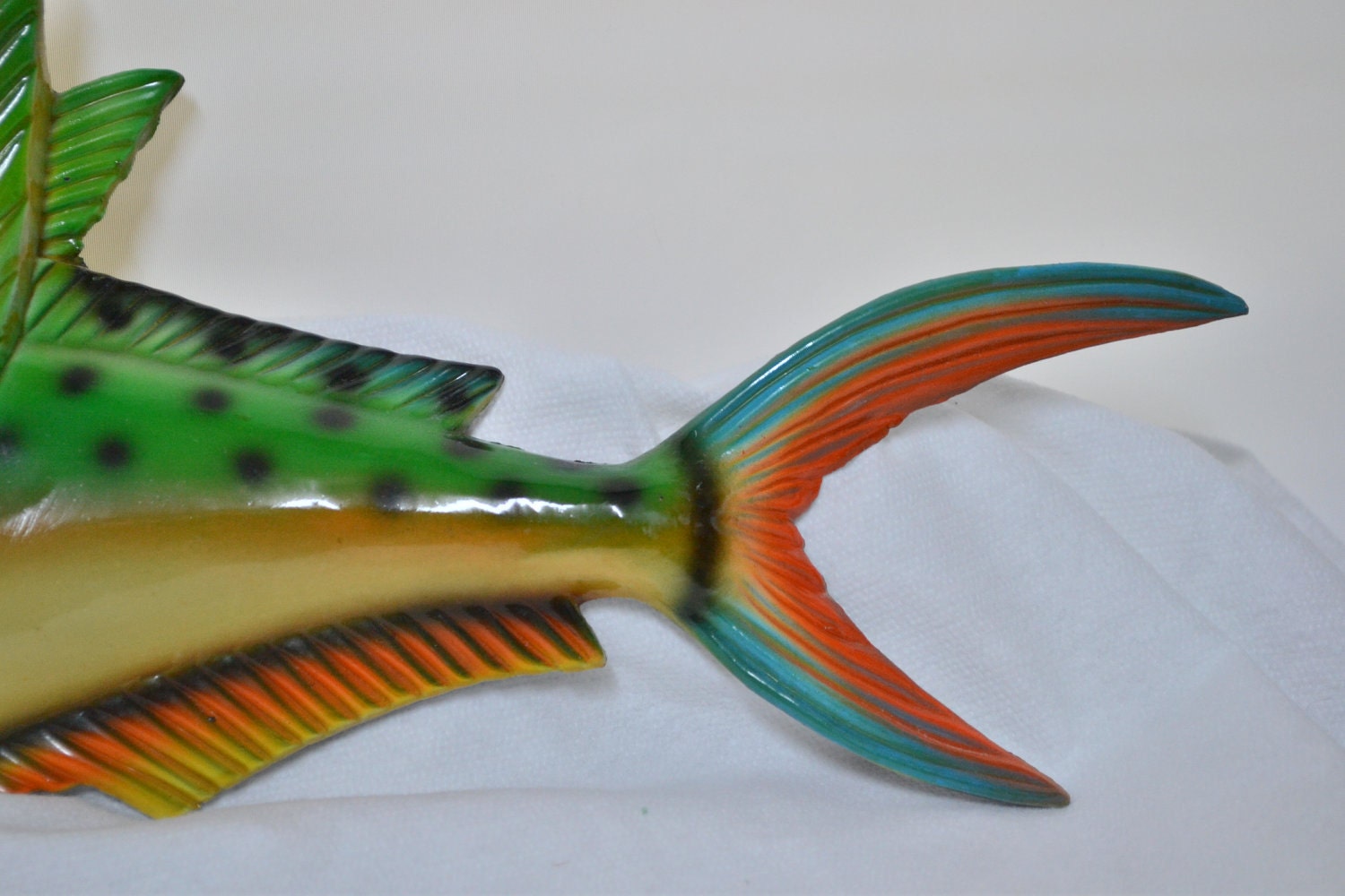 Vintage Lacquer Fish Plaque Wall Hanging Beach Home Bath Decor - Etsy