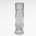 Vintage Clear Glass Bamboo Shaped Bud Vase Weighted Bottom Collectible ...