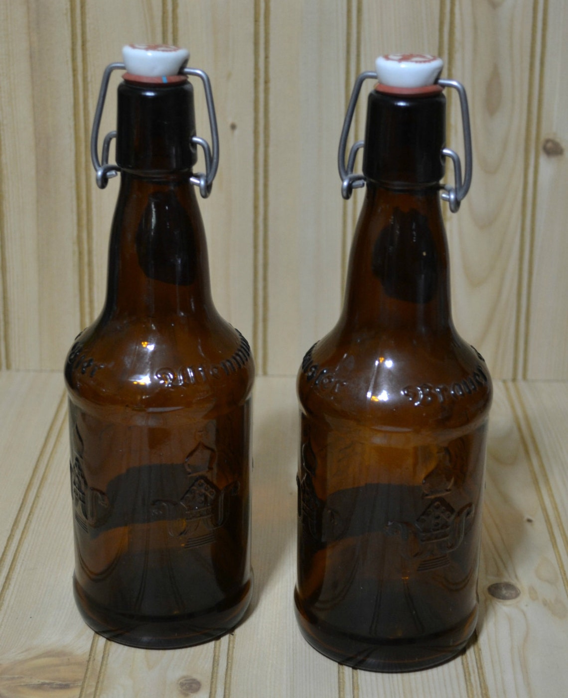Vintage Altenmunster Beer Bottle W. Germany Amber Brown Ceramic Lock ...