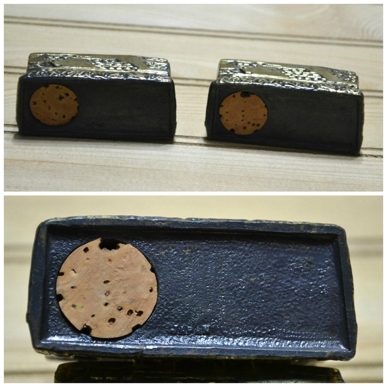 Vintage Metal ALAMO Salt and Pepper Set Shakers Texas Souvenir Mission ...