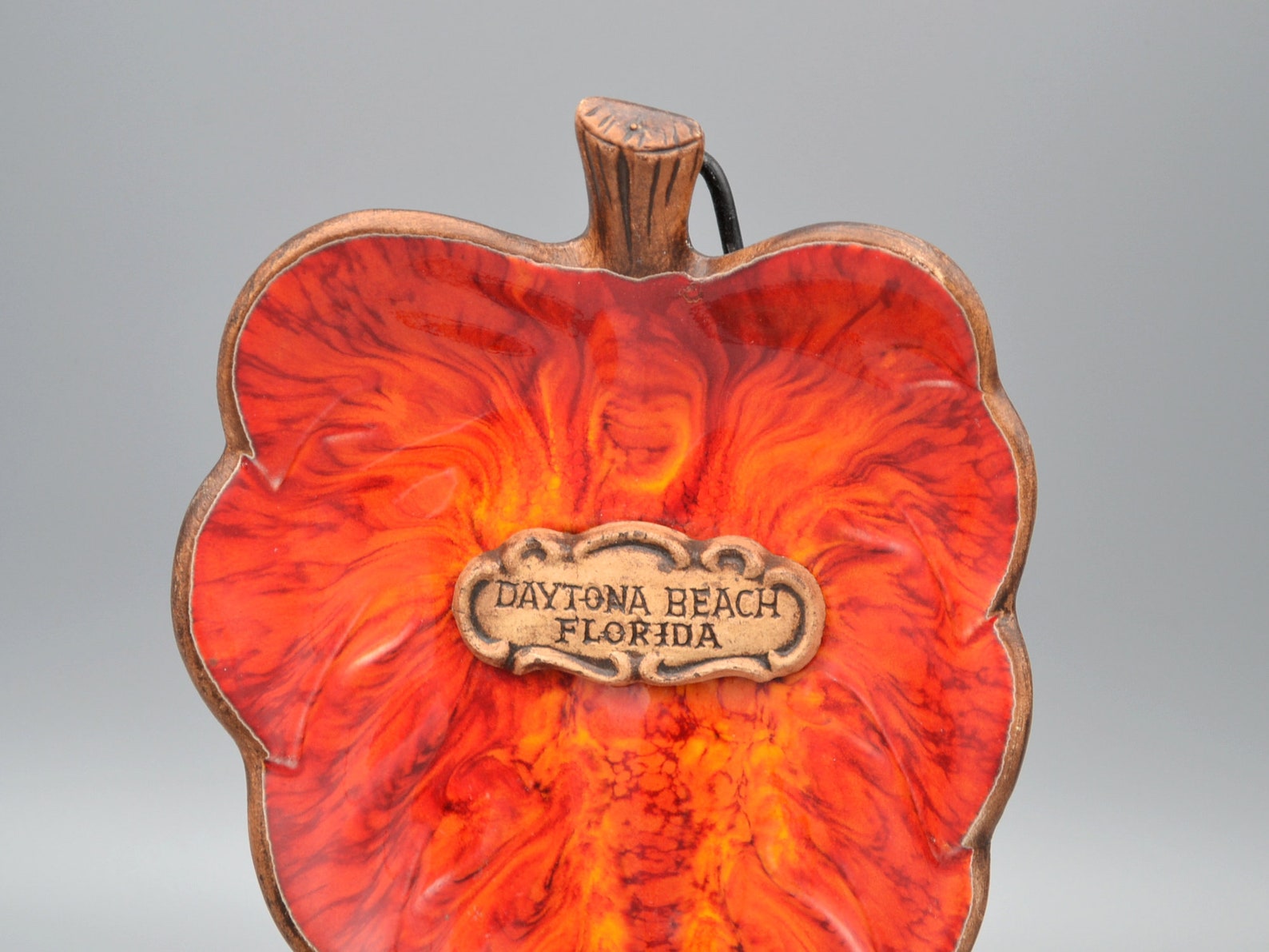 Vintage Treasure Craft Leaf Shape Daytona Beach Florida Souvenir ...