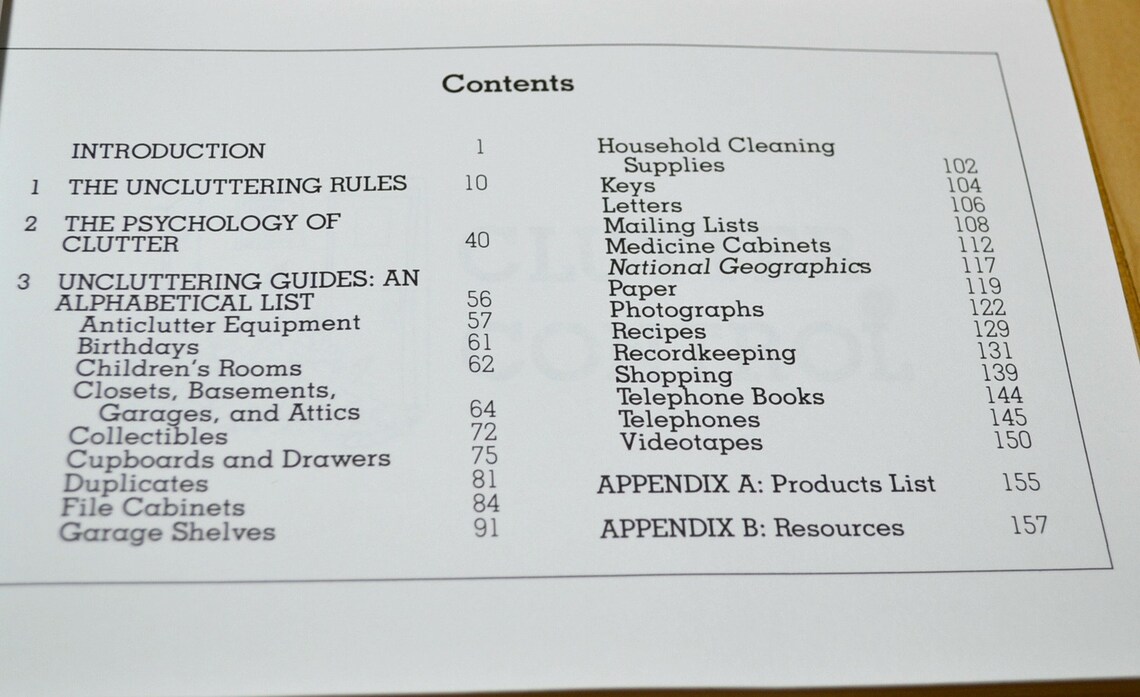 Vintage Book Clutter Control Putting Your Home on A Diet by Jeff ...