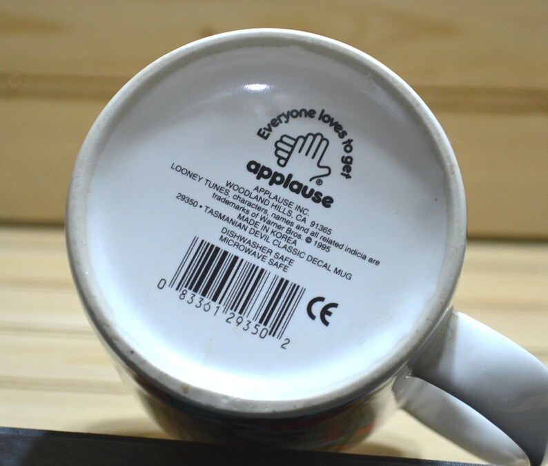 Vintage Taz Mug 1985 Korea Applause Looney Tunes Tasmanian - Etsy