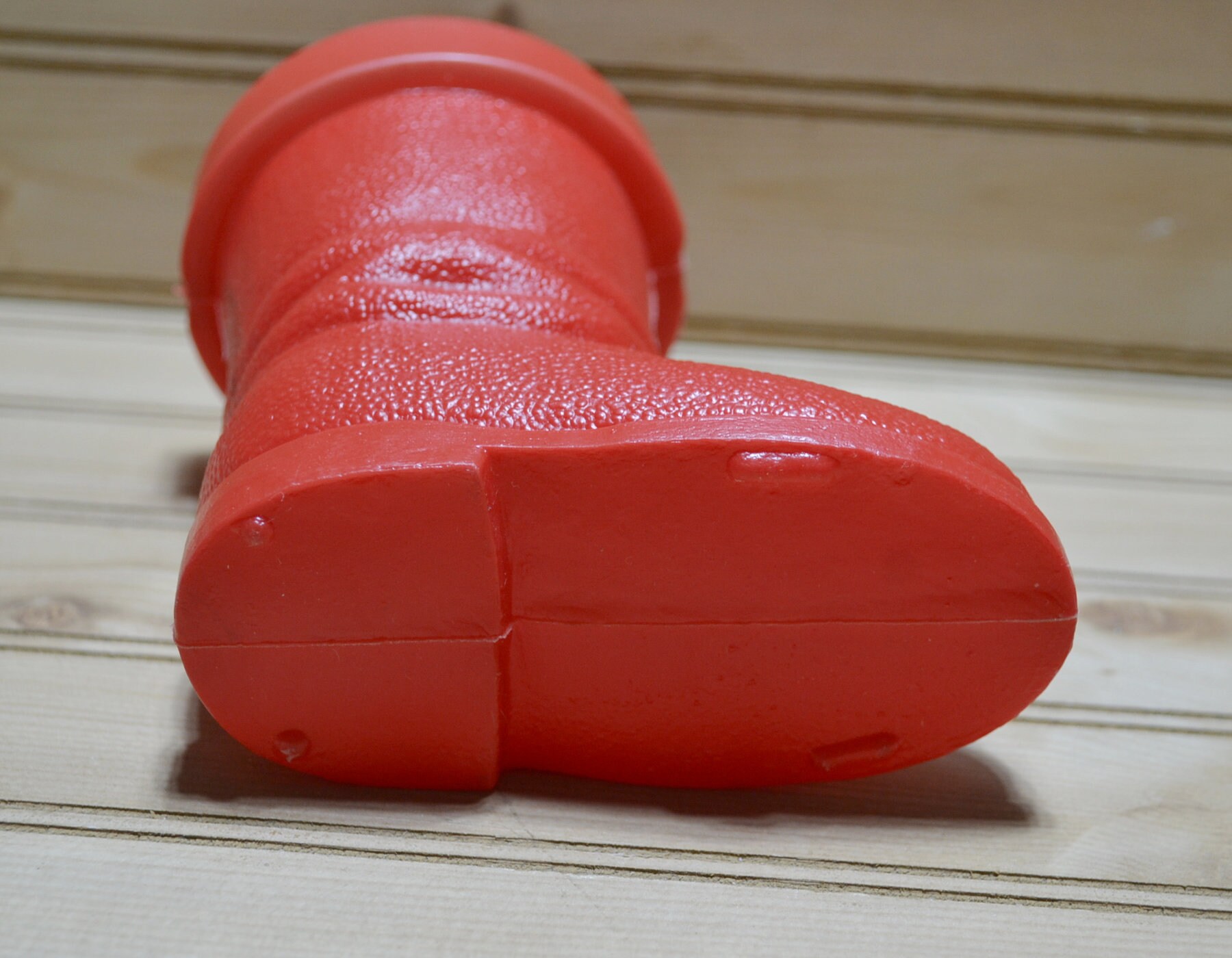 Vintage Molded Red Plastic Santa Boot Christmas Decoration Collectible ...