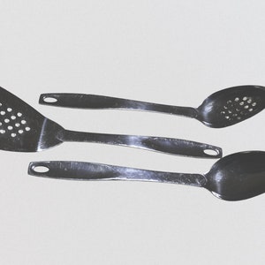 Vintage 1990s Oneida Stainless Kitchen Cooking Utensils Tools Slotted ...