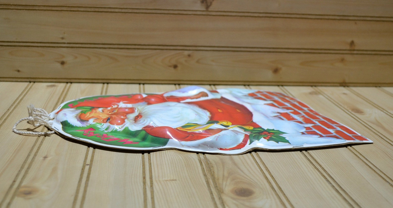 Vintage 3D Molded Plastic Santa Claus Wall Hanging Decor - Etsy