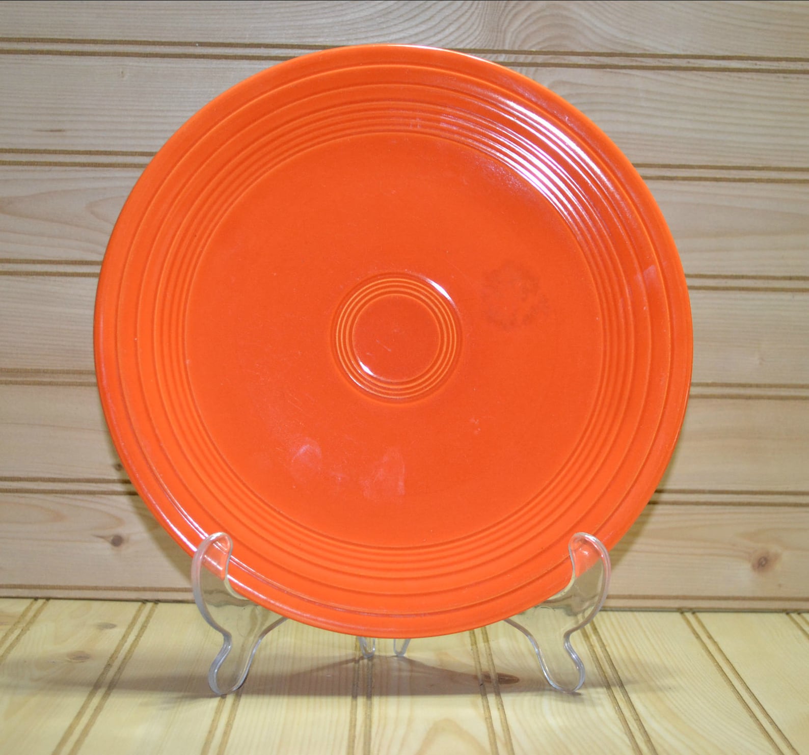 Vintage Red Orange Fiesta Luncheon Plate 9 1/2 - Etsy