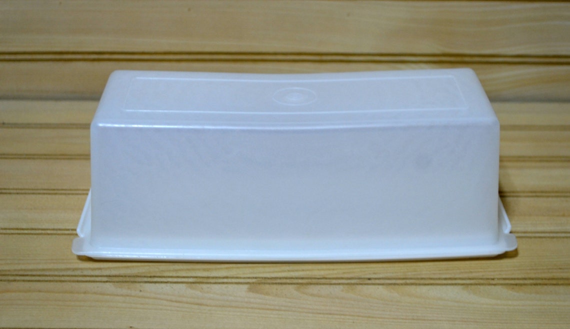 Vintage Tupperware Cheese Butter Saver Keeper Box Made in USA Large - Etsy