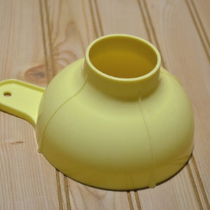 Vintage Foley Wide Mouth Funnel Canning Plastic Yellow Kitchen Utensil ...