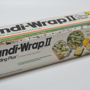 Vintage 1980s Handi-wrap II With Cling Plus Dow 200 Sq Ft Unopened Sold ...