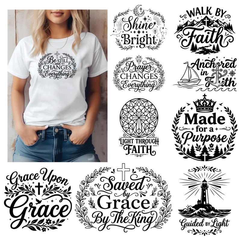 Christian SVG Bundle | Faith Quotes, Bible Verses (digital Download) - Etsy