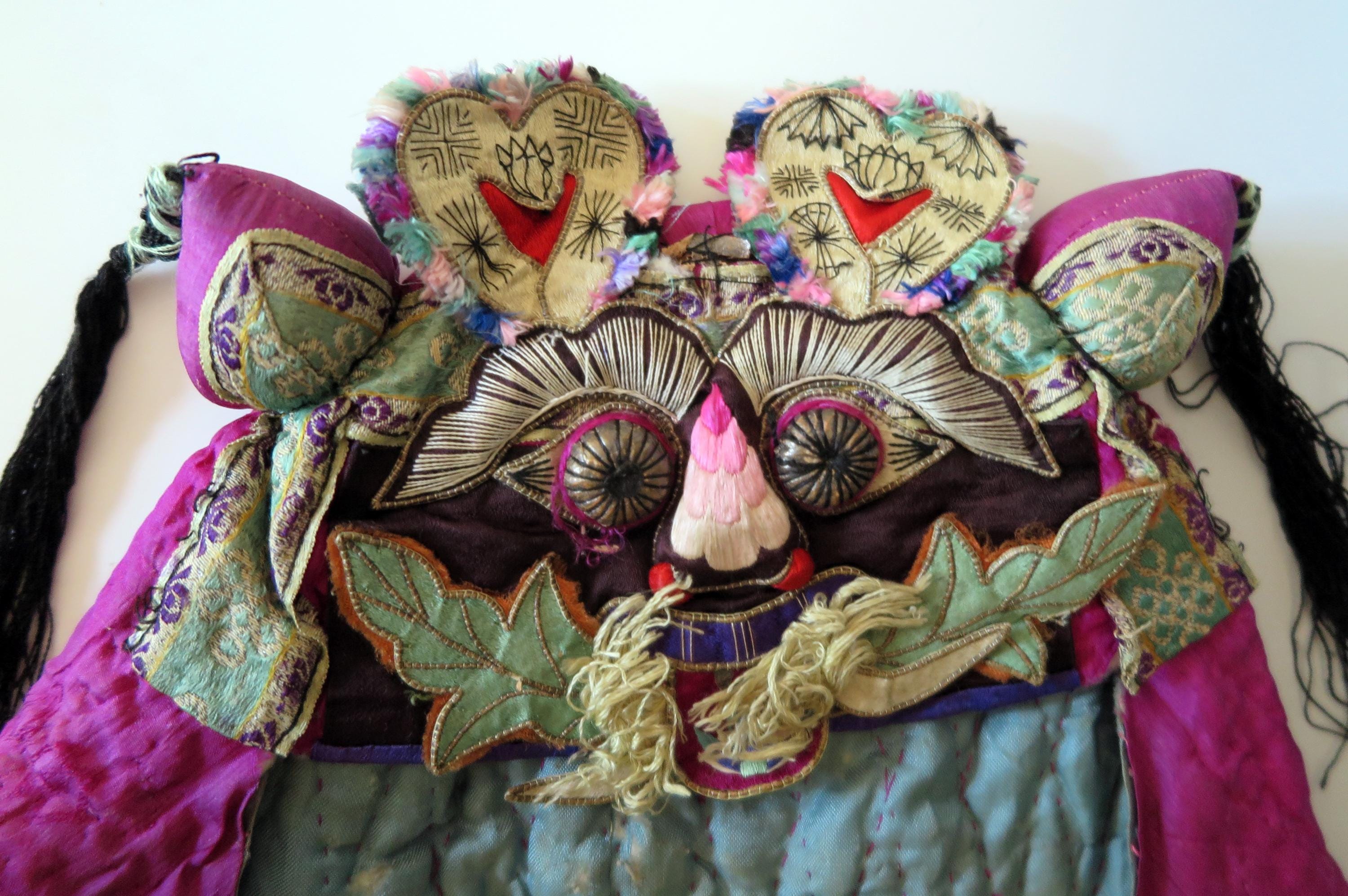 Hand Embroidered Antique Chinese Tiger Hat - Etsy