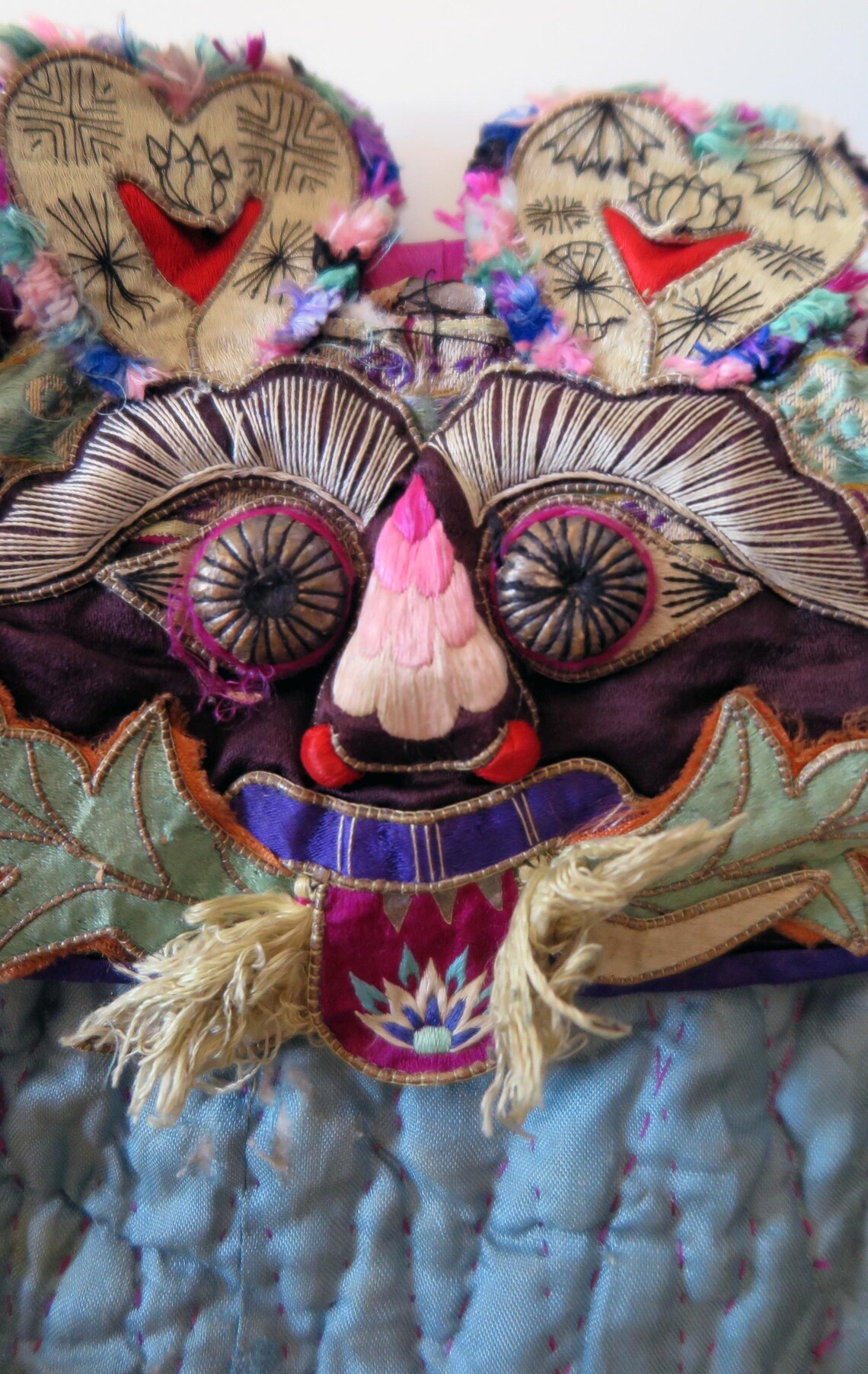 Hand Embroidered Antique Chinese Tiger Hat - Etsy