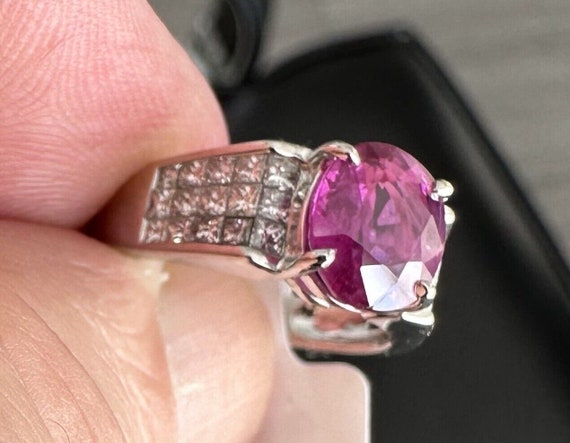 Magnificent 2.67ct Burmese Burma Ruby & Diamond Plati… - Gem