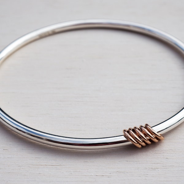 Silver Bangle - Etsy