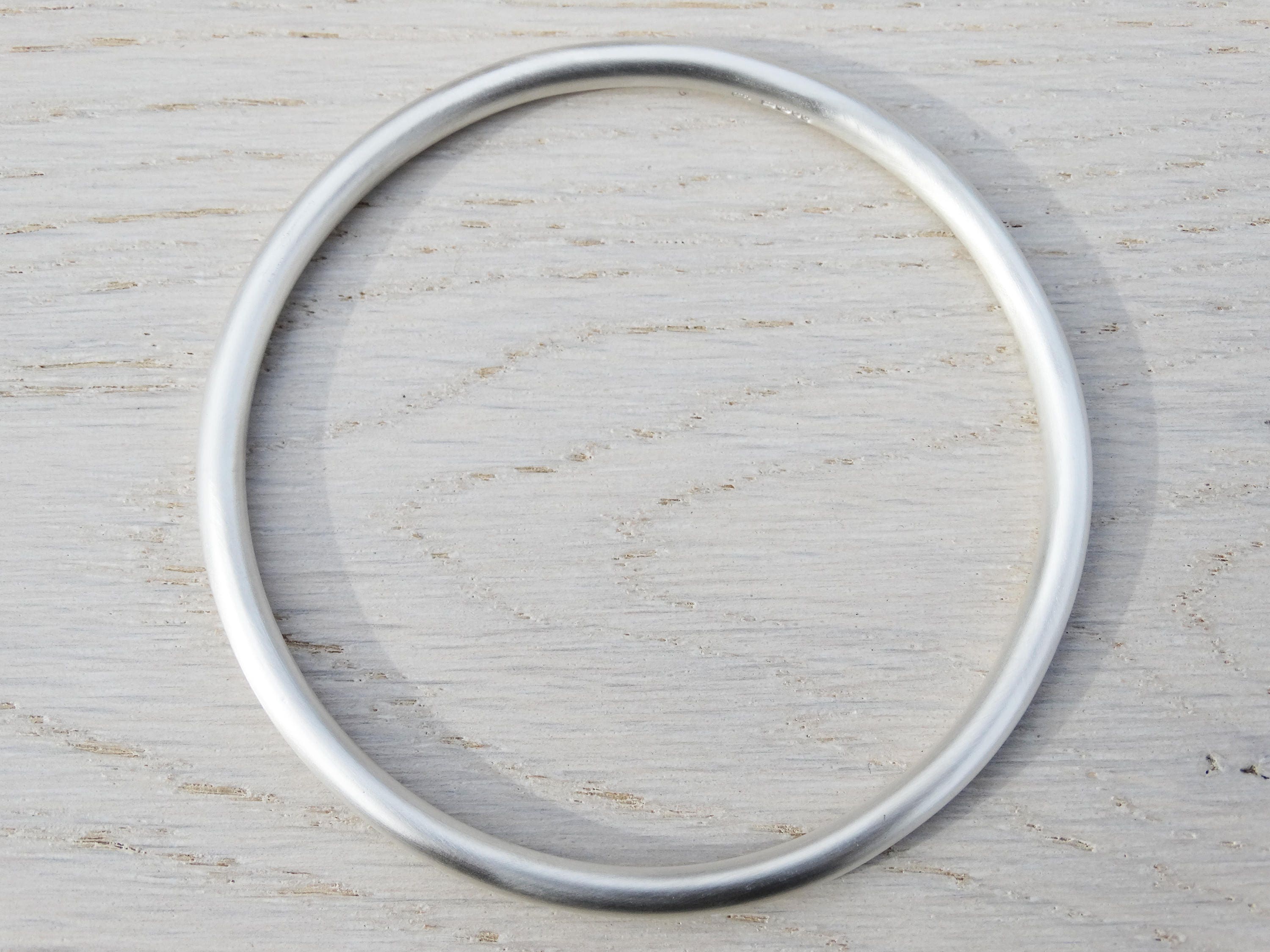 Chunky Solid Silver Bangle Sterling Silver - Etsy UK