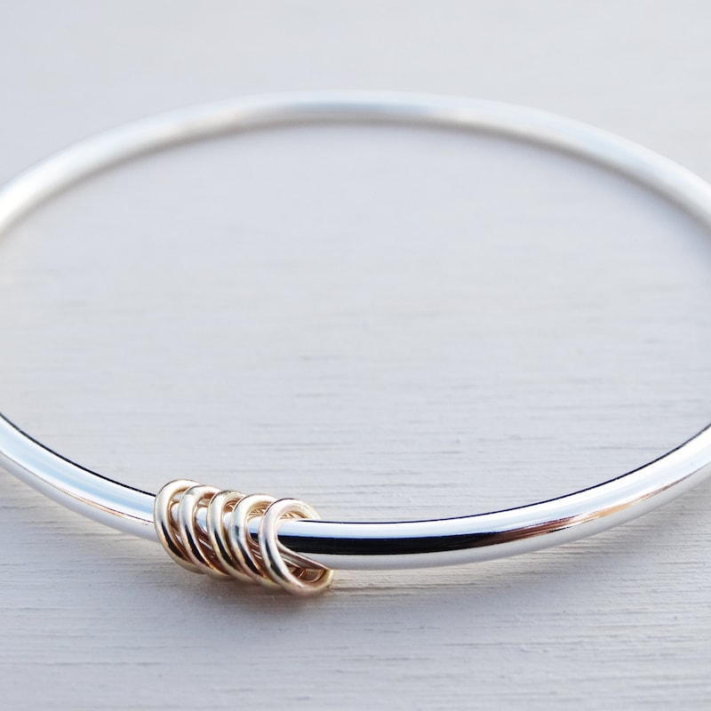 Gold Bangle Pure Gold - Etsy UK