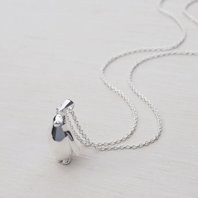 Silver Penguin - Etsy