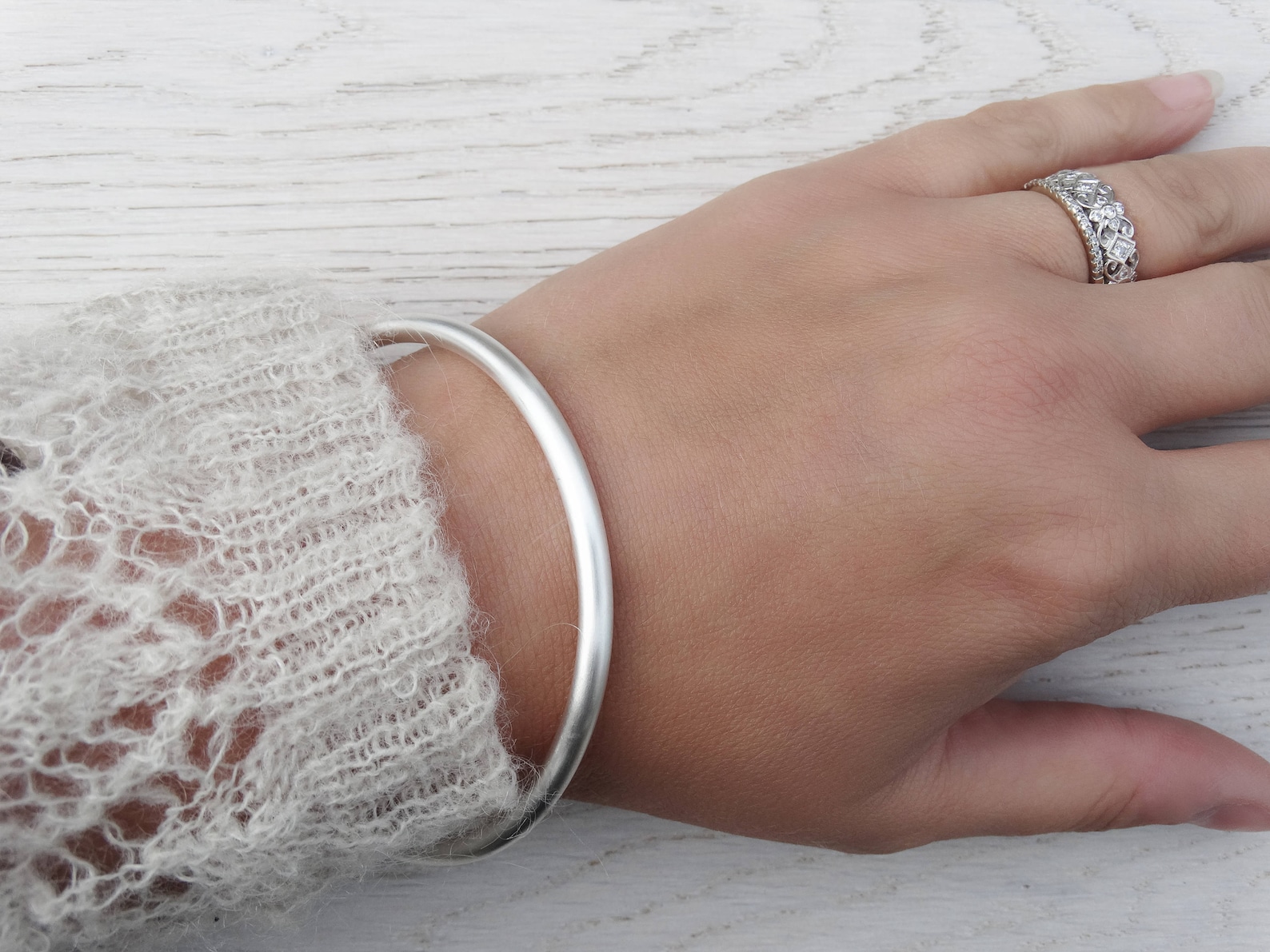 Chunky Solid Silver Bangle Sterling Silver - Etsy UK