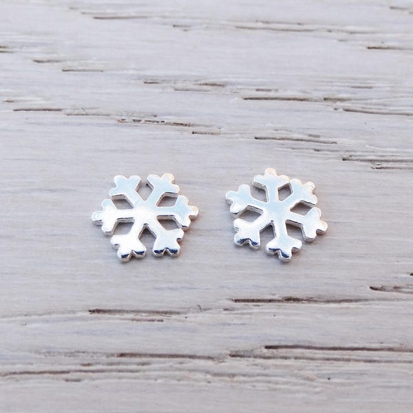 Snowflake Stud Earrings - Etsy