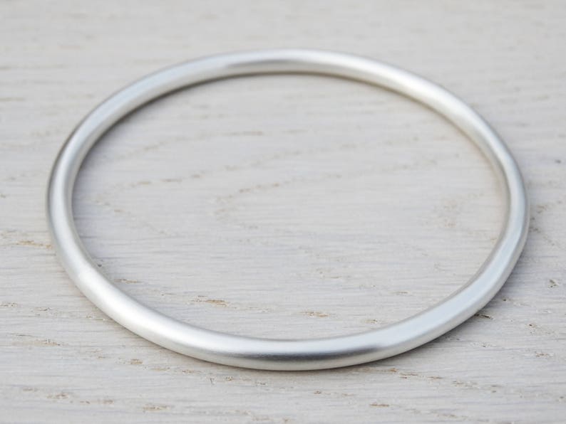 Chunky Solid Silver Bangle Sterling Silver - Etsy UK