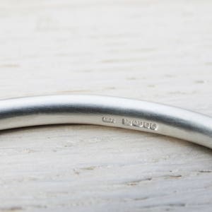 Chunky Solid Silver Bangle, Sterling Silver - Etsy UK