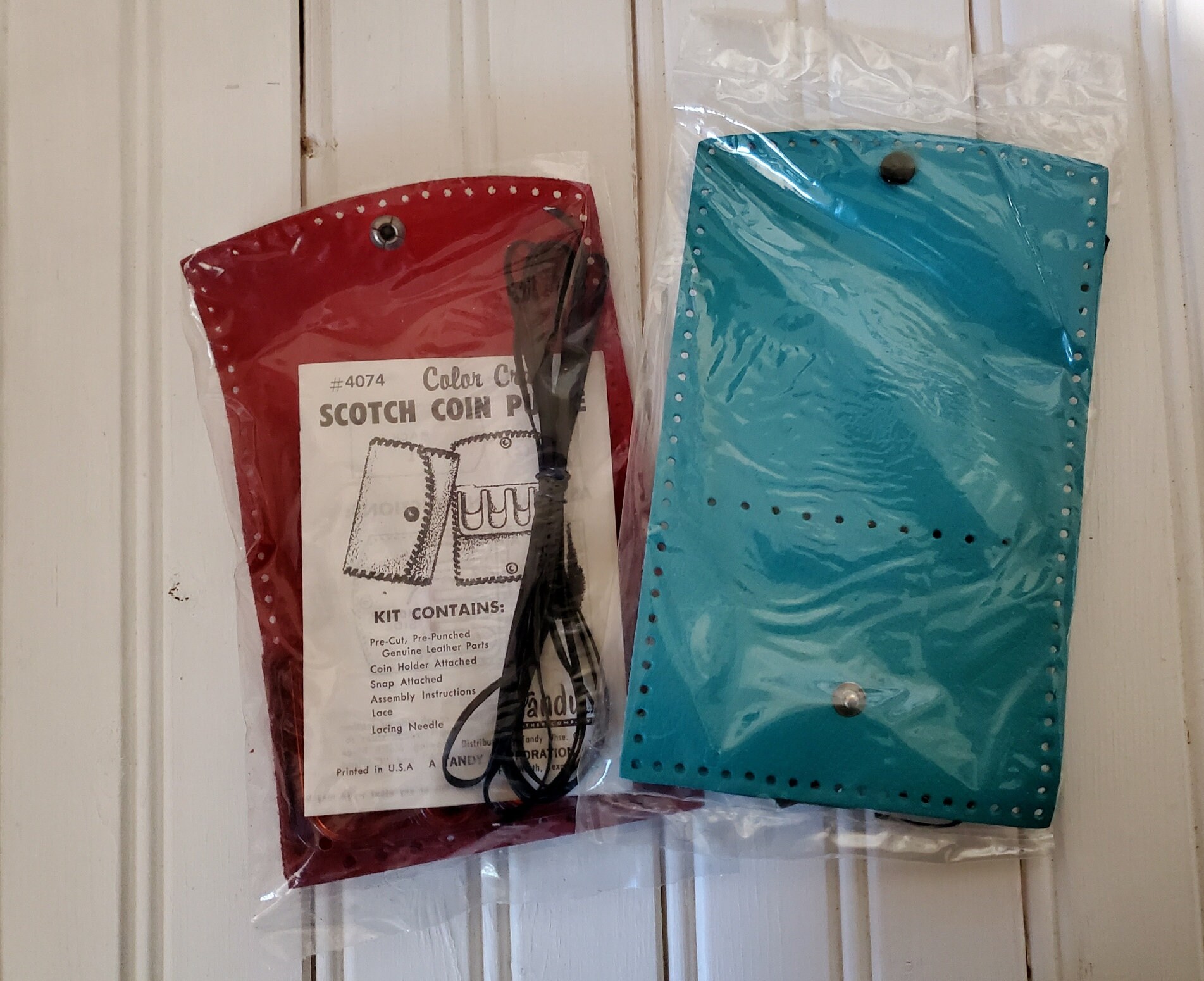 Vintage Leather Coin Purse Kit by Tandy Leather Company - Etsy